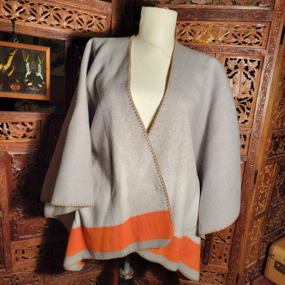 Sweaters | Inc International Concepts Womens Colorblocked Poncho With ...